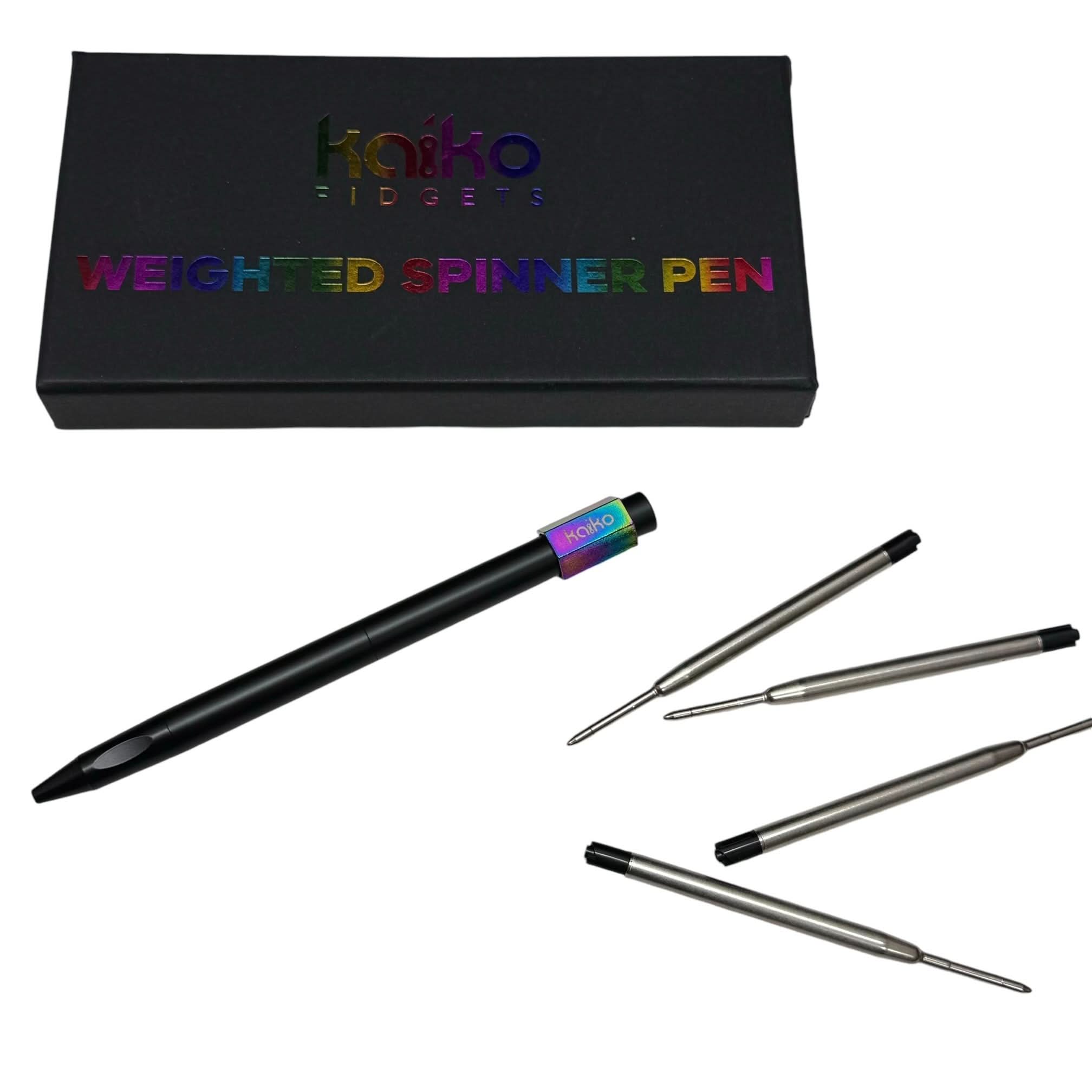 OIL SLICK Weighted Spinner Pen with 4 refills - Ultimate Desk Tool — My ...