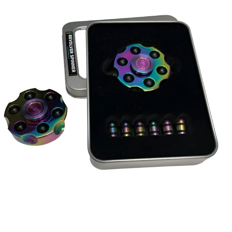 REVOLVER Spinner Fidget - Oil Slick Metal — My Sensory Store